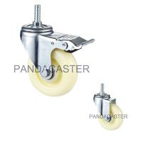China Panda 4 Inch Swivel Caster , Polypropylene Casters Wheel With Double Lock Brake for sale