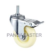 China Panda 4 Inch Swivel Caster , Polypropylene Casters Wheel With Double Lock Brake for sale