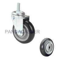 China PU Tread PP Core Medium Duty Casters 4 Inch Swivel Castor Wheels for sale