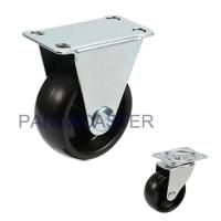 China Fixed Light Duty Casters 50mm Furniture Caster Wheel Black for sale