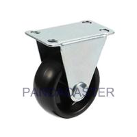 China Fixed Light Duty Casters 50mm Furniture Caster Wheel Black for sale