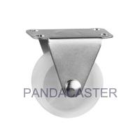 China Durable Polypropylene Light Duty Casters White Furniture Castor Wheels for sale