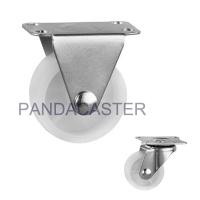 China Durable Polypropylene Light Duty Casters White Furniture Castor Wheels for sale