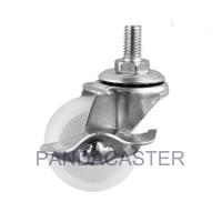 China White Light Duty Castors 44lbs Furniture Wheel Casters With Locks for sale