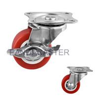 China Swivel Furniture Casters Wheels 20kg Side Mount Casters With Brakes for sale