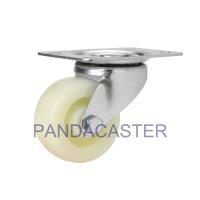 China White 3 Inch Light Duty Casters Low Gravity Center Polypropylene Castors for sale