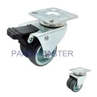 China Top Plate Thermoplastic Rubber Casters , Swivel 2 Inch Caster Wheels With Brakes for sale