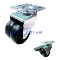 China Top Plate Swivel Furniture Moving Casters Double Row Polypropylene Wheels for sale