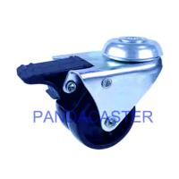 China Sturdy Black Caster Wheels Bolt Hole Swivel Wheels For Furniture for sale