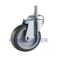 China Thermoplastic Rubber Swivel Caster Wheels 4 Inch Institutional Castors for sale