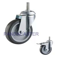 China Thermoplastic Rubber Swivel Caster Wheels 4 Inch Institutional Castors for sale