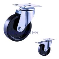 China Durable Black Institutional Casters   Swivel PP Polypropylene Wheels for sale