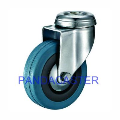 China Manmade Rubber Institutional Casters Light Duty 75MM Furniture Trolley Wheels for sale
