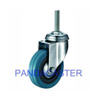 China Rubber Wheel Castors , Institutional Stem Swivel Castors With Brakes for sale