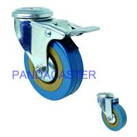 China 3 Inch PVC Wheels Bolt Hole Caster , Trolley Swivel Type 75mm Wheel Diameter for sale