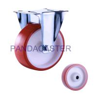China Rigid Industrial Caster Wheels 330Lbs Polyurethane PU Trolley Wheels for sale
