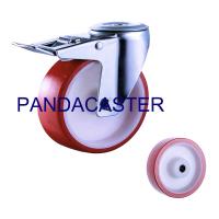 China Factory Industrial Caster Wheels 5 Inch With Dual Brake Device for sale