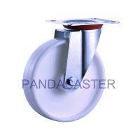 China White 5 Inch Replacement Caster Wheels , Swivel Industrial Wheels For Furniture for sale