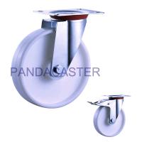 China White 5 Inch Replacement Caster Wheels , Swivel Industrial Wheels For Furniture for sale