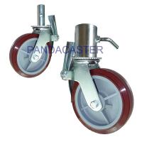 China PU Tread Polyurethane Swivel Caster , 8in Caster Wheels For Scaffolding for sale