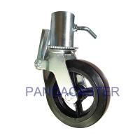 China Heavy Duty Castors Wheels , Black Rubber 8 Scaffold Casters Wheels for sale