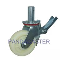 China White Durable Scaffold Castor Wheels 8 Inch 200mm Nylon Wheels for sale
