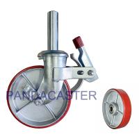China Middle East Style Scaffold Castor Wheels 200mm 500Kg With Insert Rod for sale