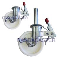 China Cast Nylon Scaffolding Castor Wheels , Roller Bearing Caster Wheels for sale