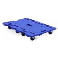 China 150KG Splicing Plastic Moving Cart 60x40cm Platform Dolly Cart With 4 Swivel Casters for sale