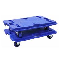 China 150KG Splicing Plastic Moving Cart 60x40cm Platform Dolly Cart With 4 Swivel Casters for sale