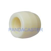 China PA Nylon Pallet Jack Wheels Rollers 80*70mm 600Kg White / Faint yellow for sale