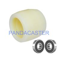 China PA Nylon Pallet Jack Wheels Rollers 80*70mm 600Kg White / Faint yellow for sale