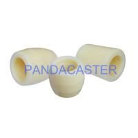 China PA Nylon Pallet Jack Wheels Rollers 80*70mm 600Kg White / Faint yellow for sale