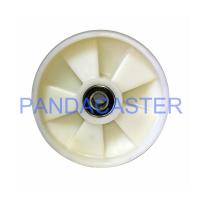 China SGS Pallet Truck Roller Wheels White Cast Nylon Wheels 1000Kg Capacity for sale