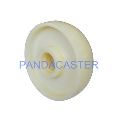 China Durable 8 Pallet Jack Wheels Cast Nylon 200*50mm With Bearing for sale