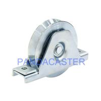 China 90mm V Groove Wheels And Track Rollers 250Kg Fixed Casters for sale