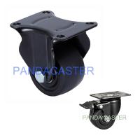 China 2 Polyurethane Casters And Wheels Top Plate Rigid Fixed Casters for sale