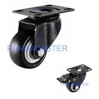 China Ball Bearing Swivel Casters And Wheels 50mm 2 Inch Black For Furniture for sale
