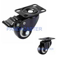 China Durable Low Profile Furniture Casters , 50mm Castors With Brakes for sale