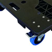 China 250KG Splicing Movable Plastic Dolly Cart Trolley With 4 Silent 4