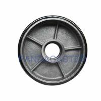 China Black Polyurethane Pallet Jack Wheels 7 Inch 180*50mm For Pallet Trucks for sale
