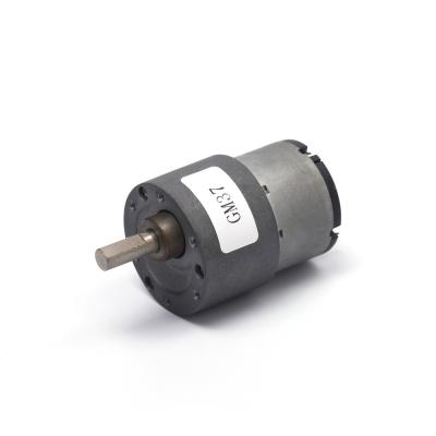 China ROHS LINO GM37 Round DC Geared Motor 24V 190g for Label Printers & Auto Shutters for sale