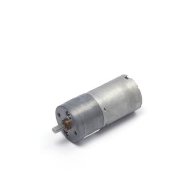 China GM25 DC Geared Motor 6VDC 12VDC 24VDC 90g Round Shape with Multiple Gear Ratios for sale