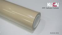 China TPU Automotive PPF Film Sahara Yellow 7.5 Mil Thickness with 5-Year Warranty and Self-Healing Properties for sale