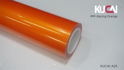 China Lubrizol TPU Racing Orange Paint Protection Film 7.5 Mil Thickness with 5-Year Warranty for sale