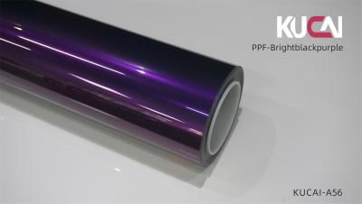 China TPU Bright Black Purple Paint Protection Film 7.5 Mil Thickness with 5-Year Warranty and Self-Healing Technology for sale