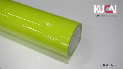 China TPU Acid Green Paint Protection Film 7.5 Mil with 5-Year Warranty | Self-Healing Anti-Scratch Car Wrap for sale