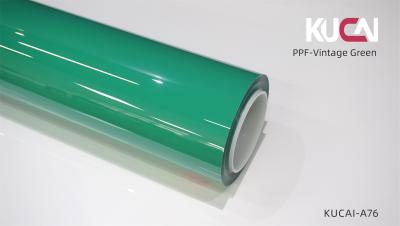 China Vintage Green TPU PPF Roll 7.5 Mil Self Healing Colored Paint Protection Film for sale