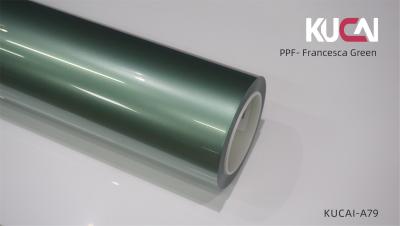 China TPU Color PPF Film Francesca Green 7.5Mil Wet Installation Self Healing for sale