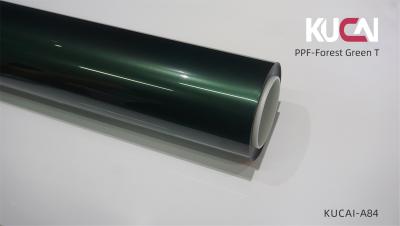 China Forest Green TPU PPF Paint Protection Film 7.5 Mil Thickness Self Healing Anti Scratch for sale